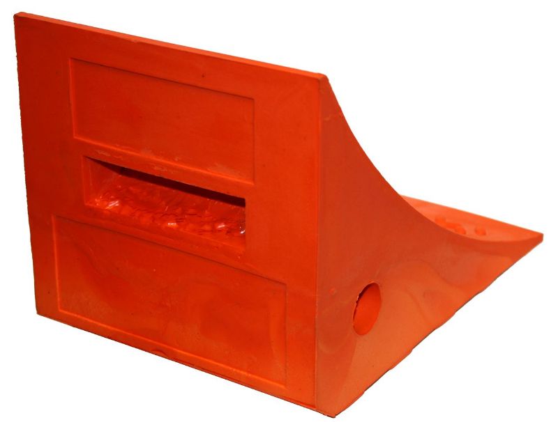 Orange Urethane Wheel Chocks | Industrial Rubber Anti-Fatigue Mats ...