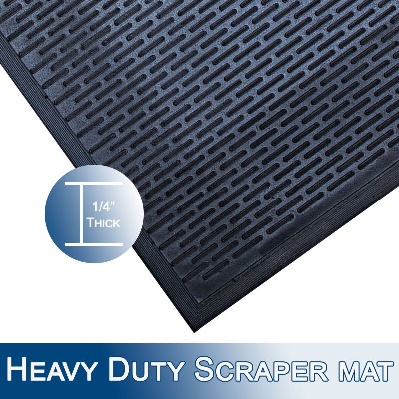 Scraper Mat | Industrial Rubber Anti-Fatigue Mats, Dock Bumpers, Wheel ...